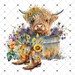 Highland Cow Sublimation Transfer Cows Farm Heifer - Etsy
