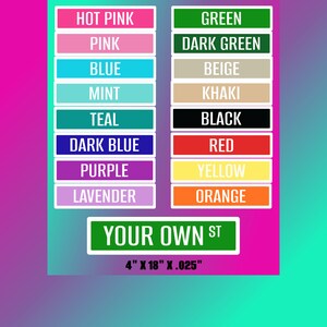 Custom Color Metal Street Sign, Custom Name Your Text Street Road, 4" X ...