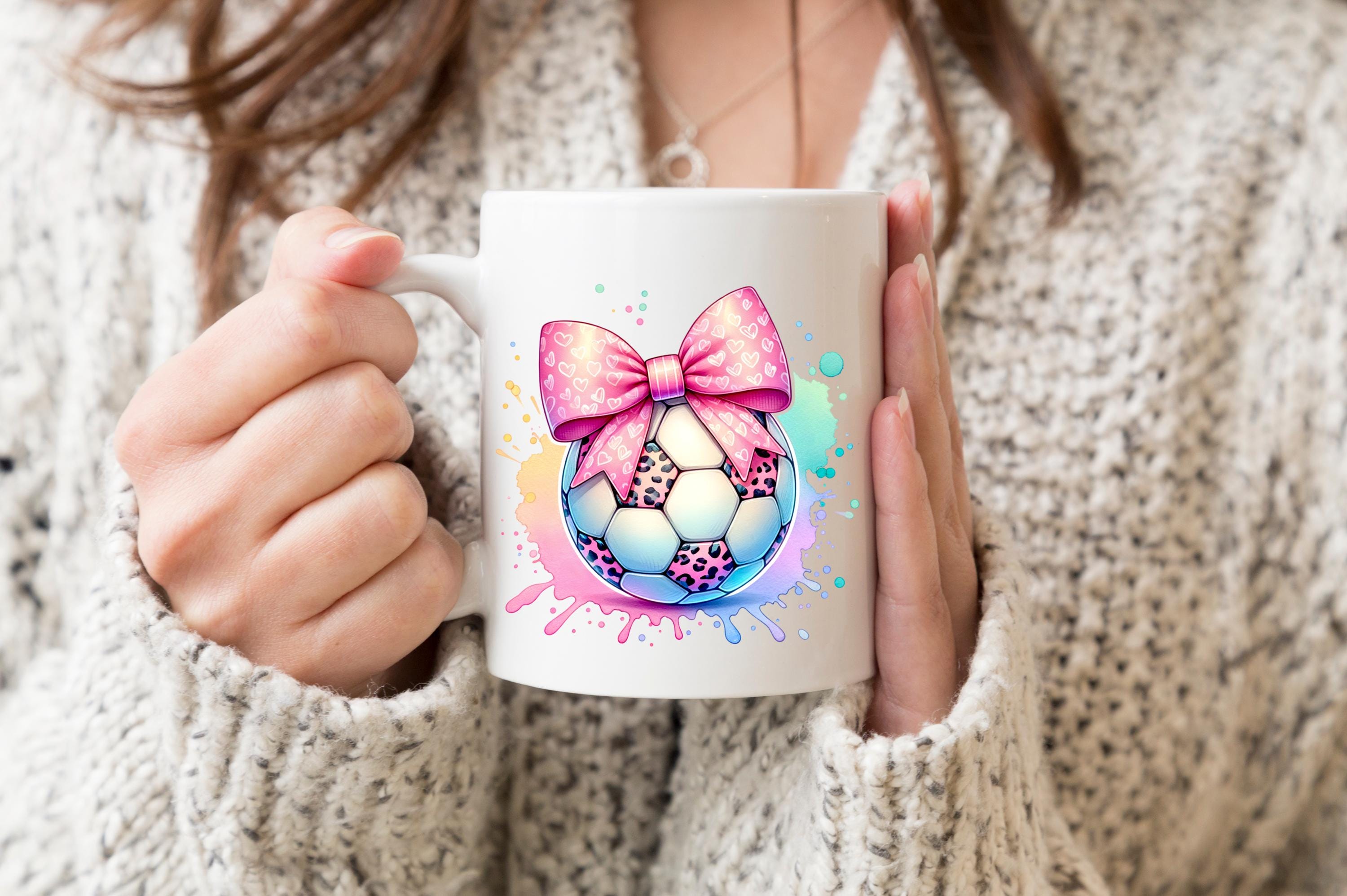 Soccer Ball Bow Leopard Sublimation Transfer, Printed, Ready to Use ...