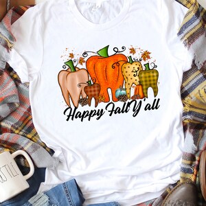Happy Fall Teeth Sublimation Transfer, Ready to Press, Dental Assistant ...