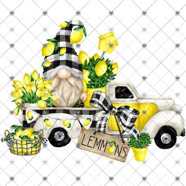 Lemon Gnome Svg - Etsy
