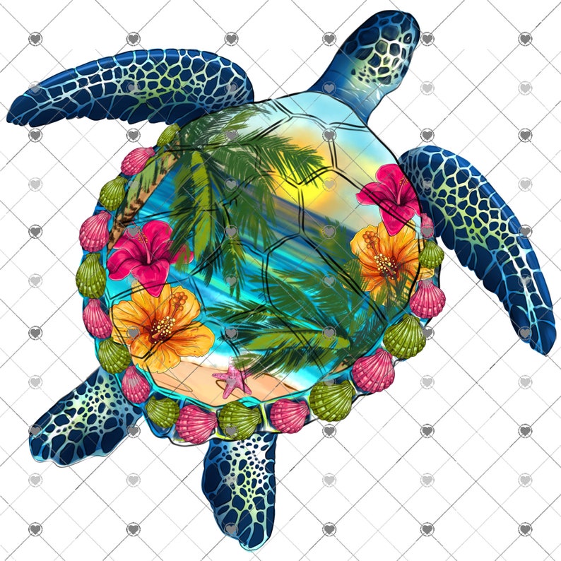 Sea Turtle Sublimation Transfer Printed Ready to Use - Etsy
