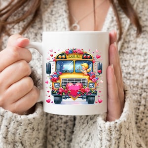 School Bus Valentine Sublimation Transfer Ready to Press, Bus Driver ...