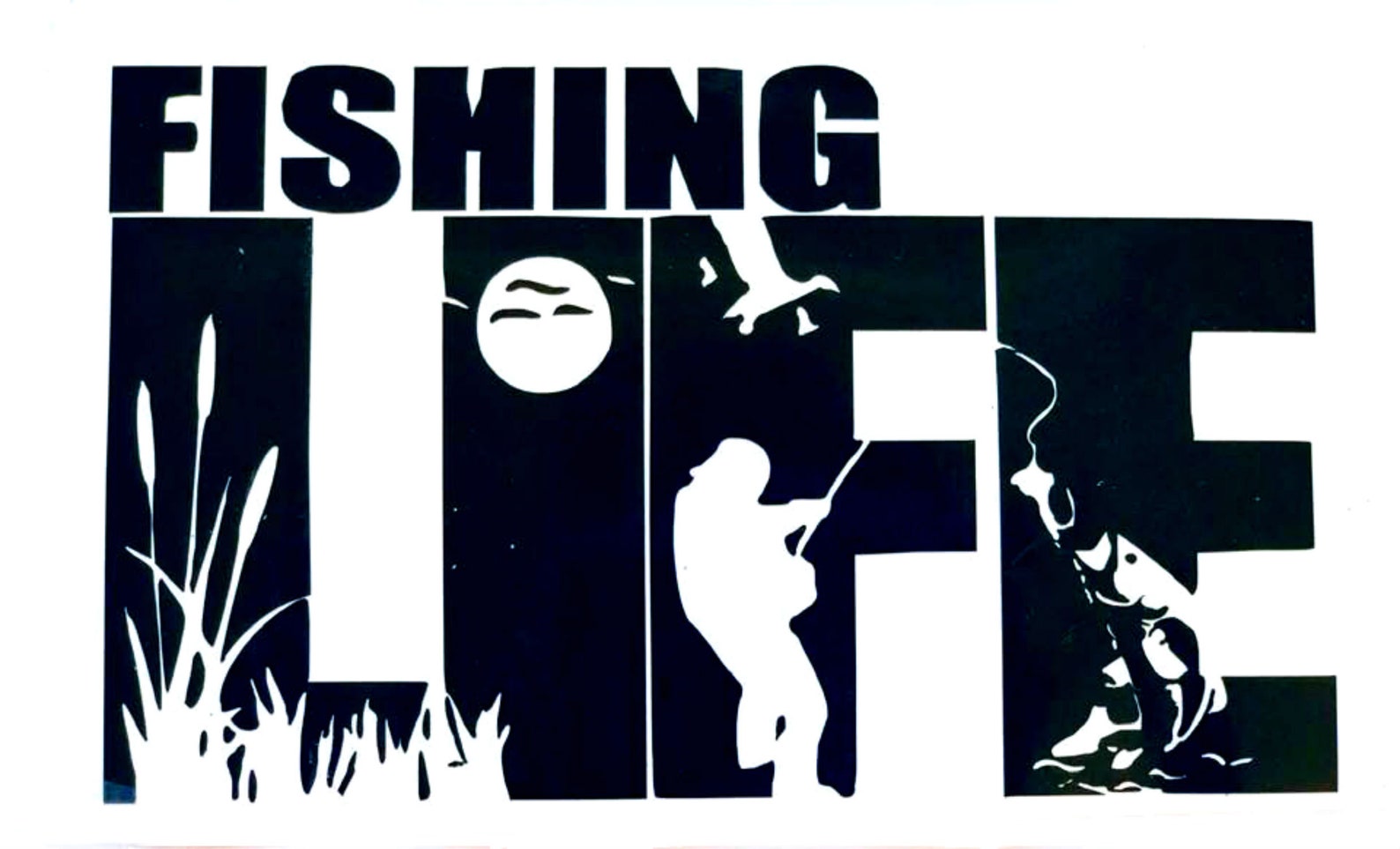 Fishing Life Decal Sticker Fisherman Custom Car Window | Etsy