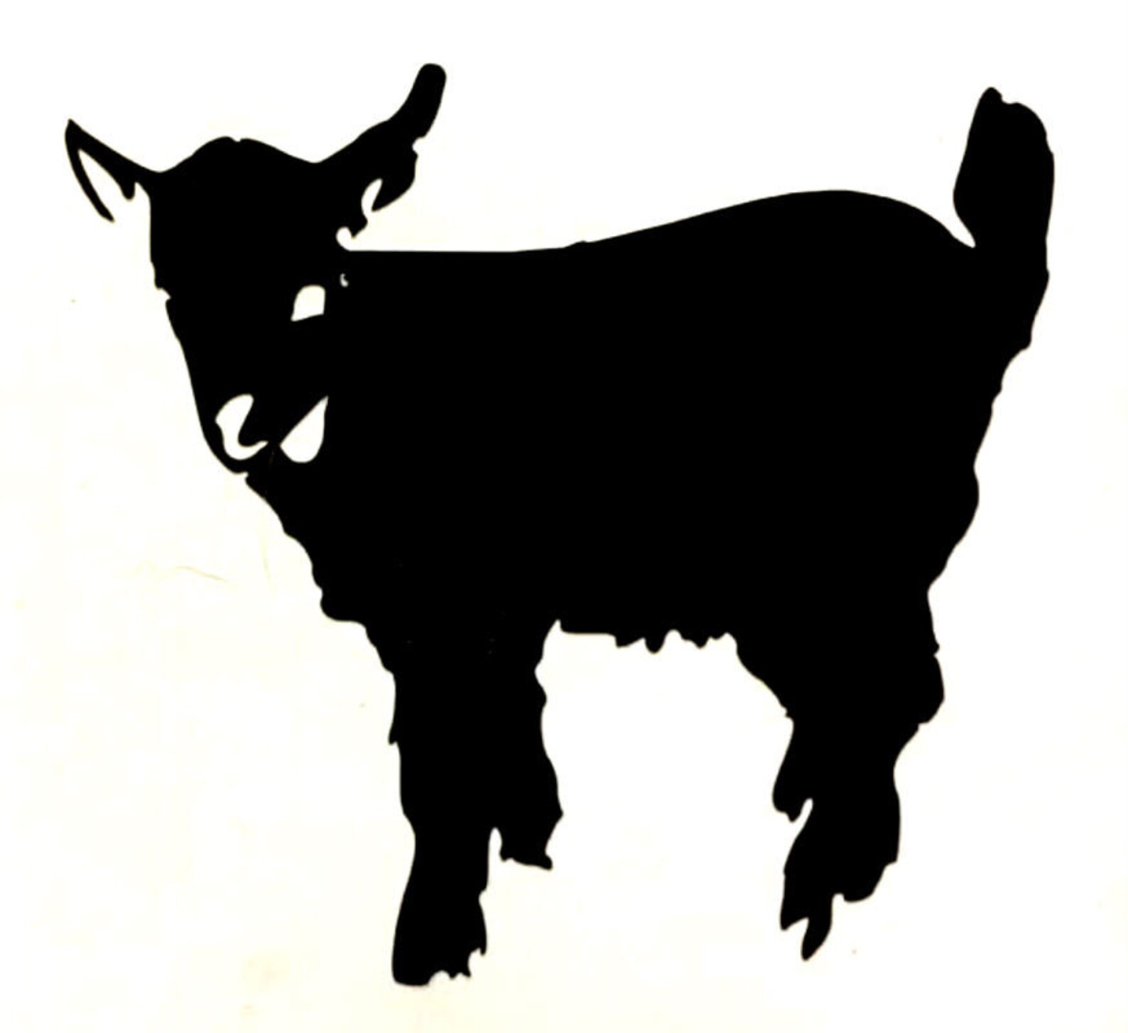 Goat Decal Goat Sticker Nigerian Dwarf Goat Yeti Decal | Etsy