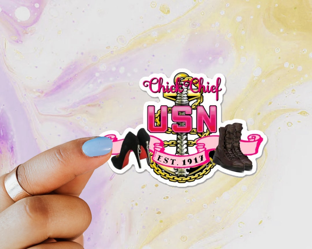 Chick Chief CPO Sticker: U.S. Navy Female Vinyl Decal - Etsy