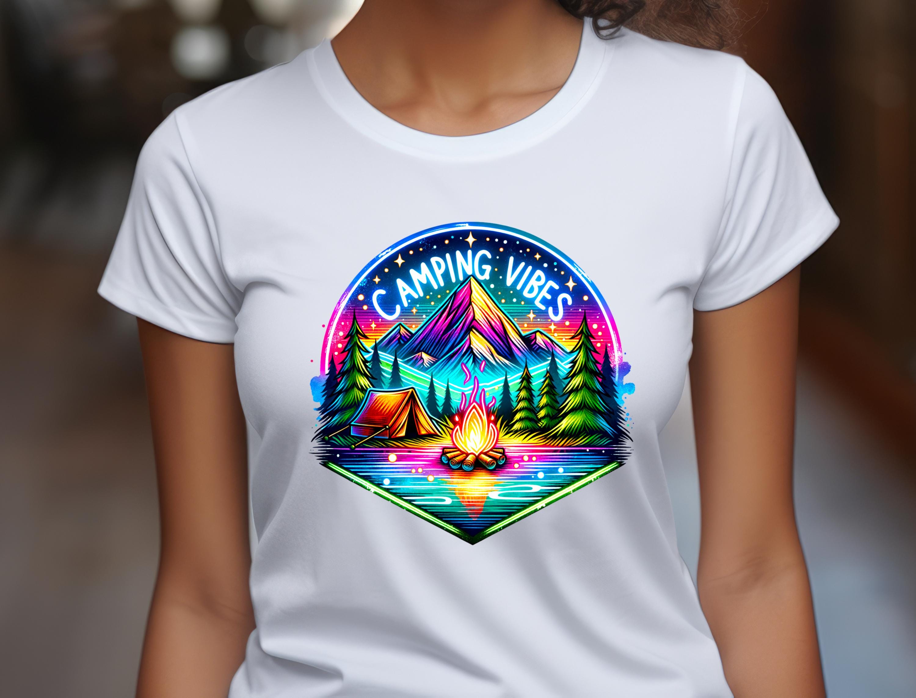 Camping Vibes Sublimation Transfer, Camper Sublimation Ready to Press ...
