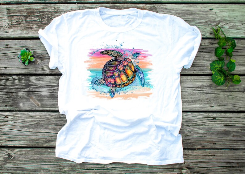 Sea Turtle Sublimation Transfer - Printed, Ready to Use, Sublimation ...