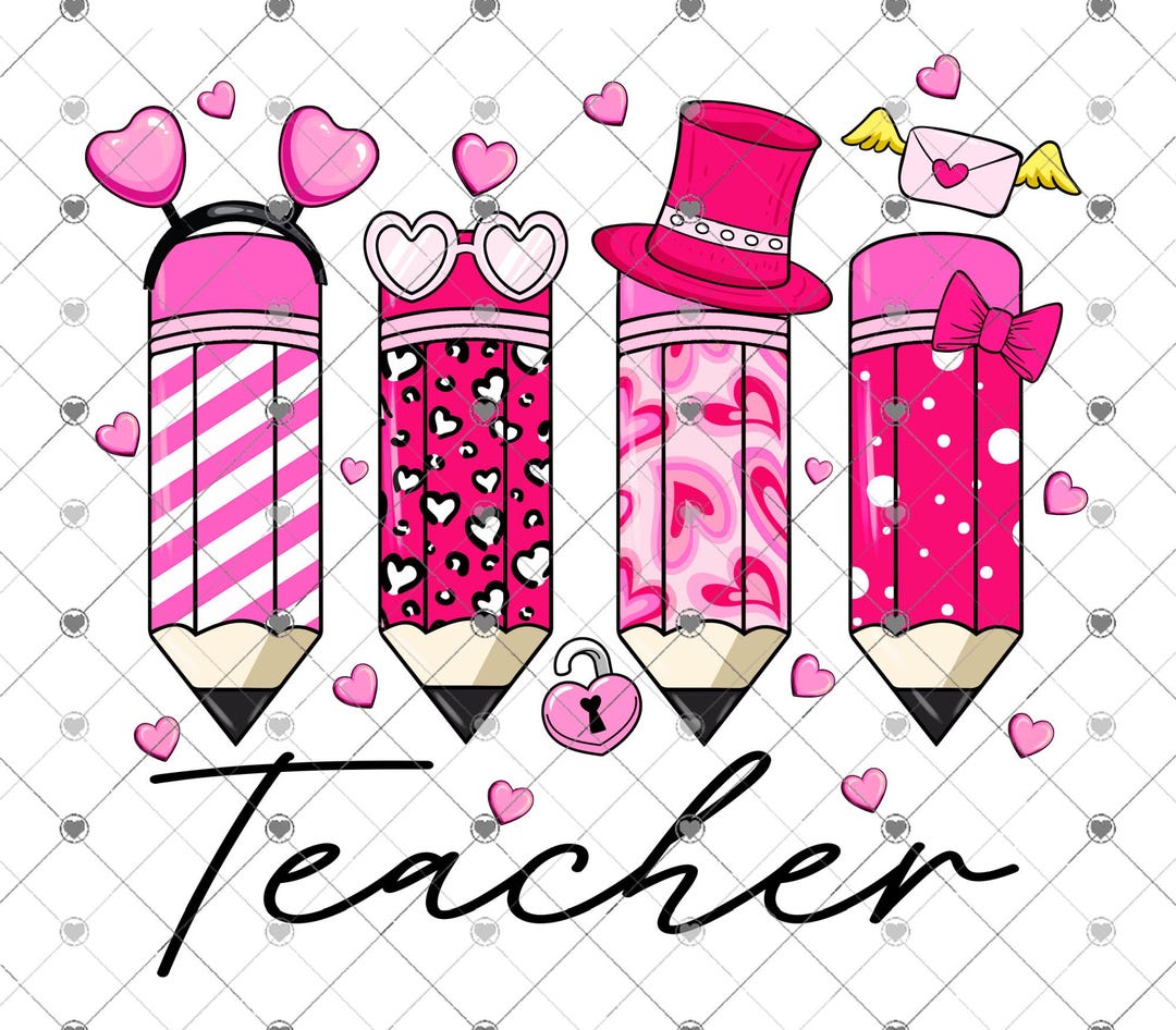 Teacher Valentine Ready to Press Sublimation Transfer, Printed, Teacher ...