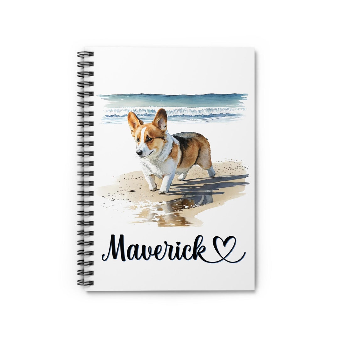 Corgi Personalized Spiral Notebook, Personalized Journal - Corgi ...