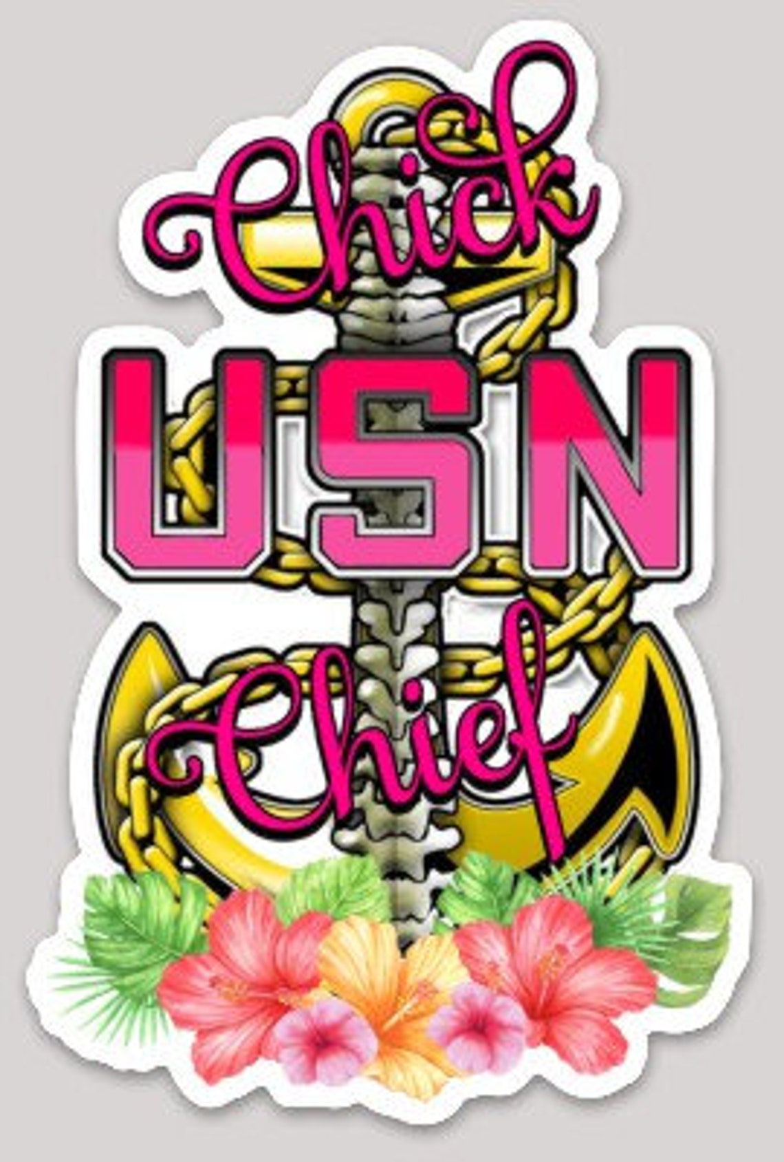 Chick Chief CPO Sticker Chief Petty Officer Navy Ladies - Etsy