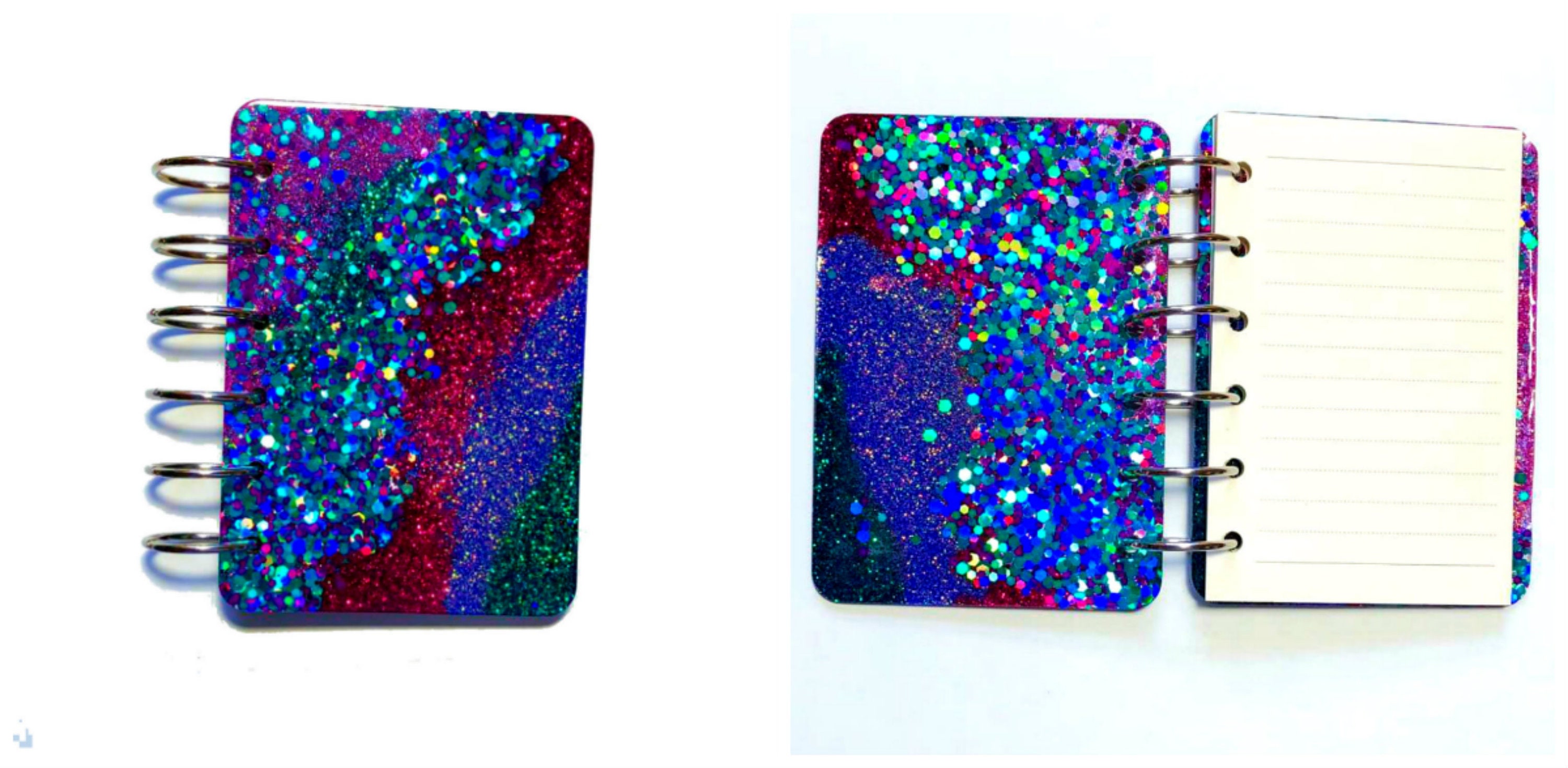 Glitter Notebook Cover Handmade Notebook Glitter Notebook | Etsy