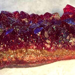 Ruby Red Geode Crystal Mineral Gemstone Rock Soap - Pomegranate Scented ...