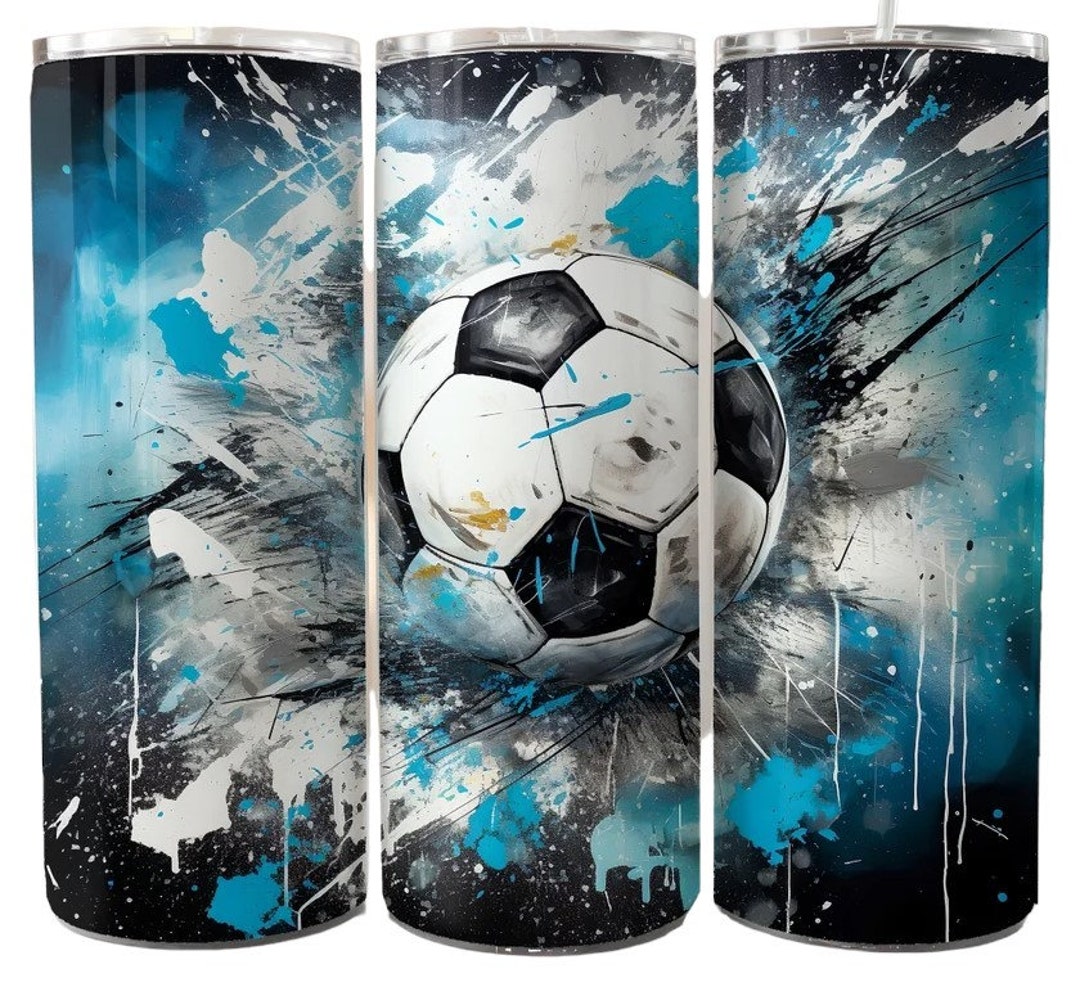 Soccer Tumbler Wrap Sublimation Transfer, Soccer Ball, Ready to Press ...