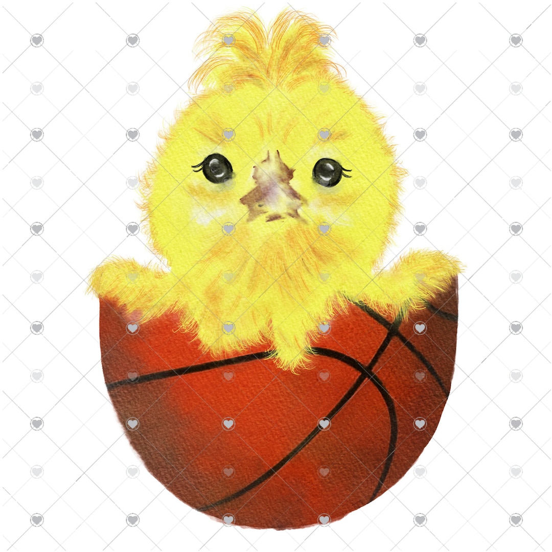 Chick Basketball Sublimation Transfer, Easter Sublimation, Basketball ...