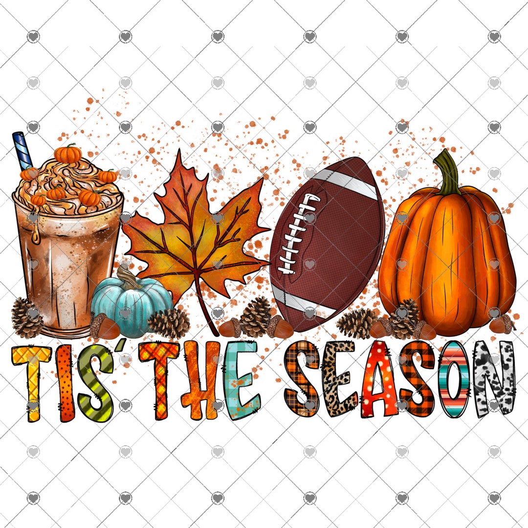 Fall Pumpkin Coffee Football Sublimation Transfer, Ready to Press, Tis ...