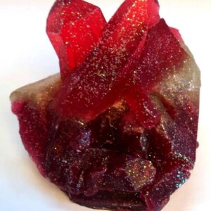 Ruby Red Geode Crystal Mineral Gemstone Rock Soap - Pomegranate Scented ...