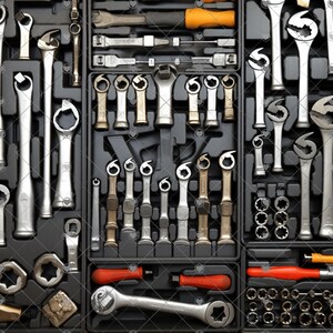 Mechanic Tool Box Tumbler Wrap Sublimation Transfer - Ready to Press ...