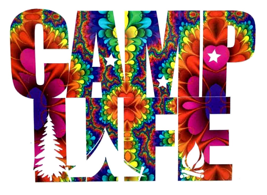 Camp Life Camping RV Camper Vinyl Decal Sticker Custom Car - Etsy