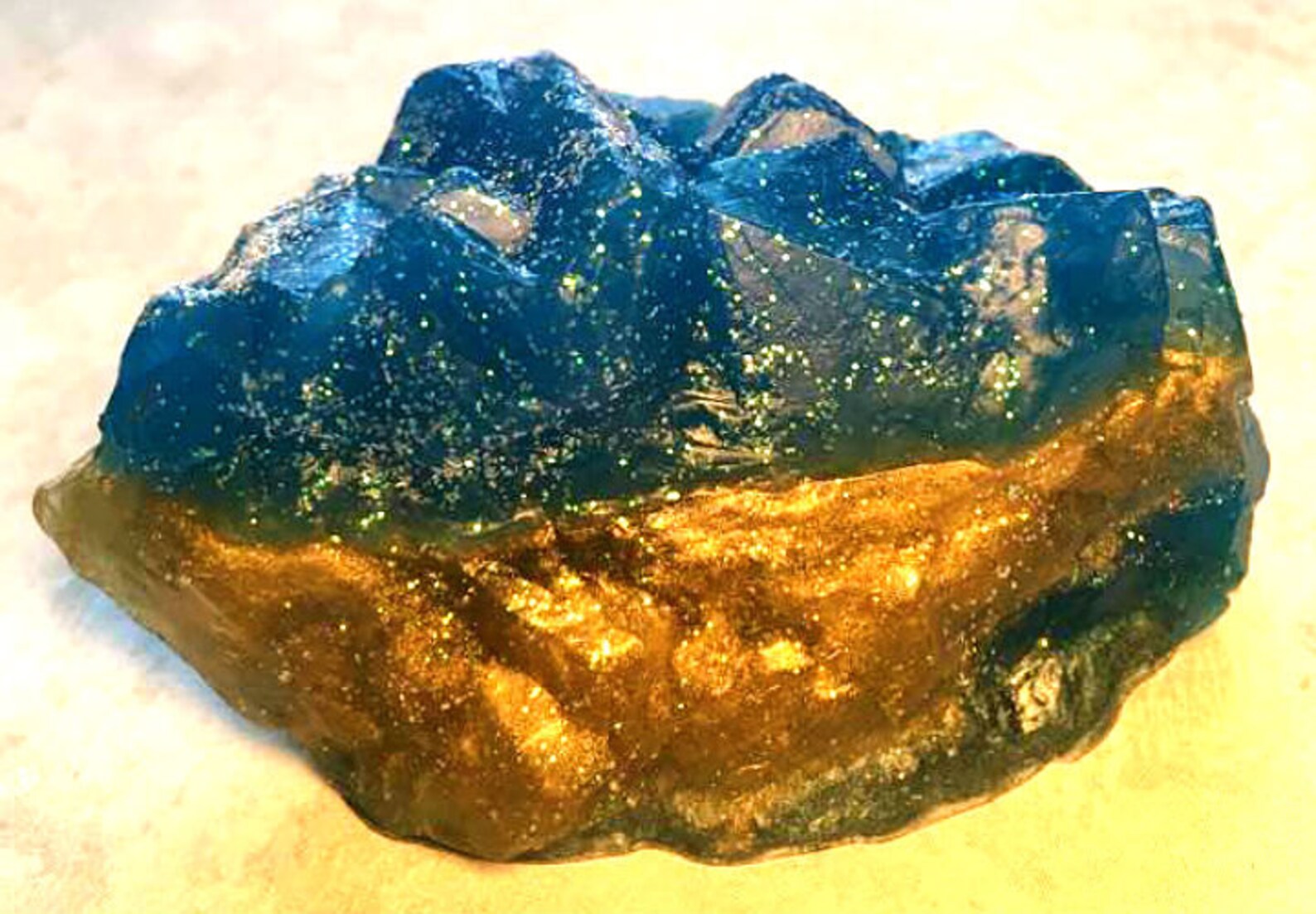 Sapphire Blue Geode Crystal Gemstone Rock Soap Vanilla Bean - Etsy