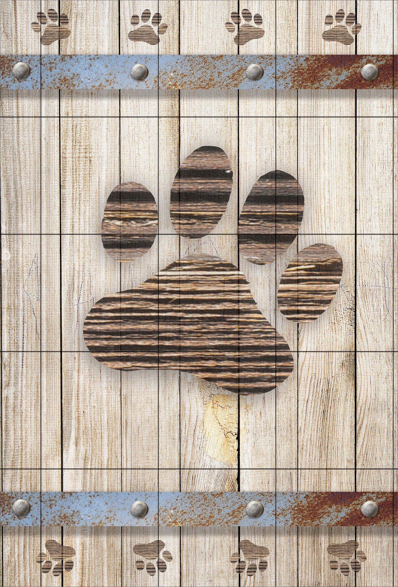 Pet Garden Flag, Personalized, Paw Print Garden Flag, Dog Garden Flag ...