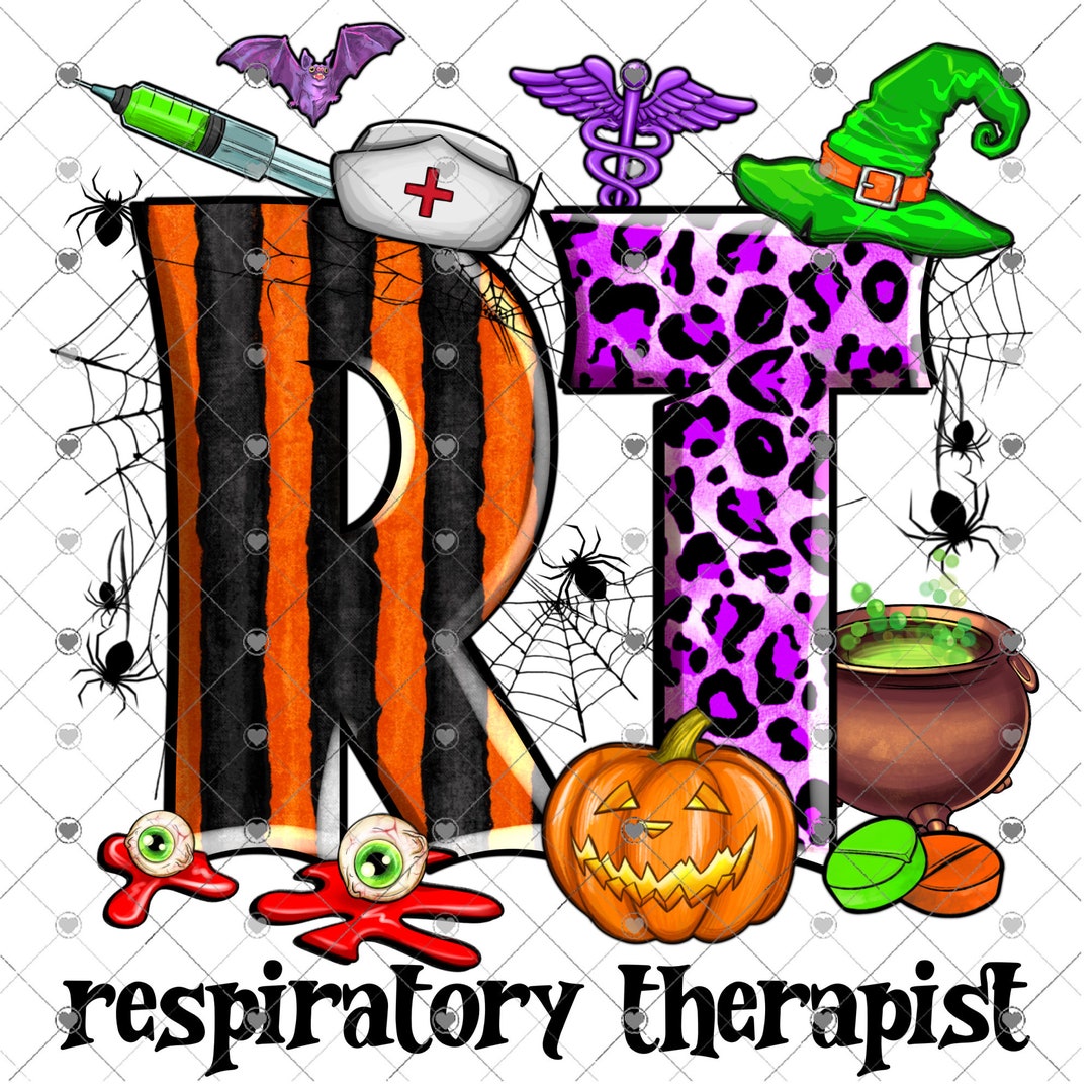 Halloween Respiratory Therapist Ready to Press Sublimation Transfer ...