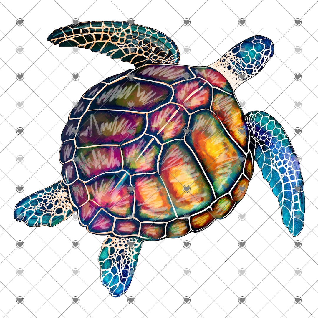 Sea Turtle Sublimation Transfer Printed, Ready to Use, Sublimation ...