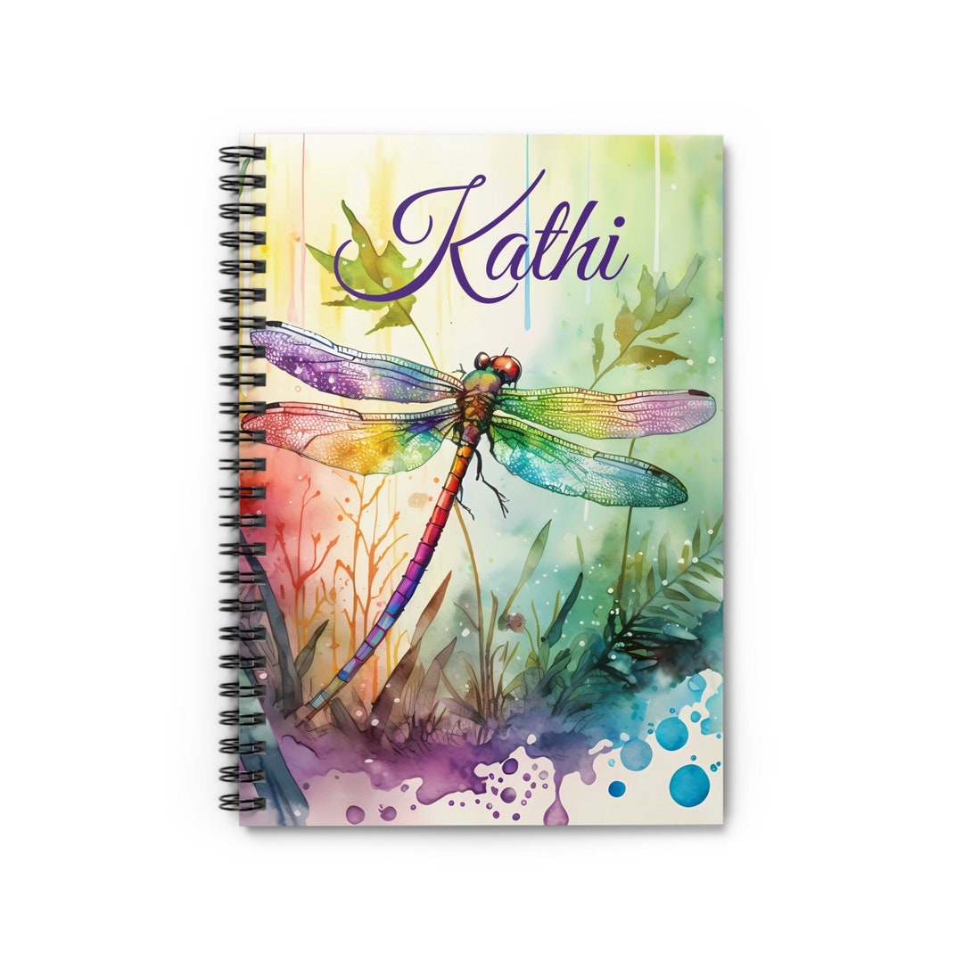 Personalized Journal Notebook Dragonfly - Dragonfly Paper - Gift for ...