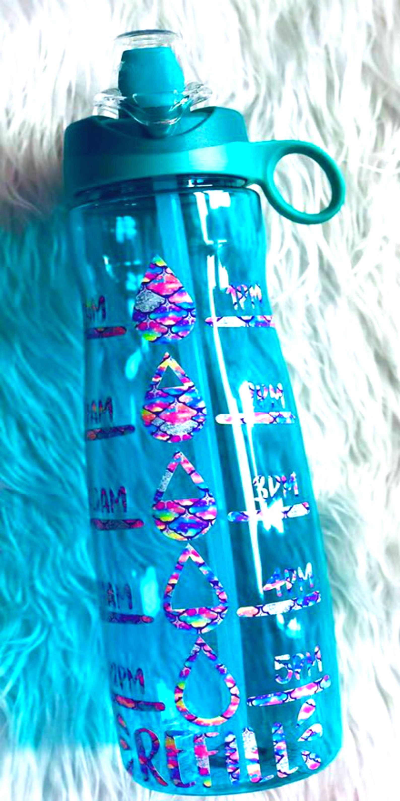 Water tracker decal water bottle sticker water intake | Etsy