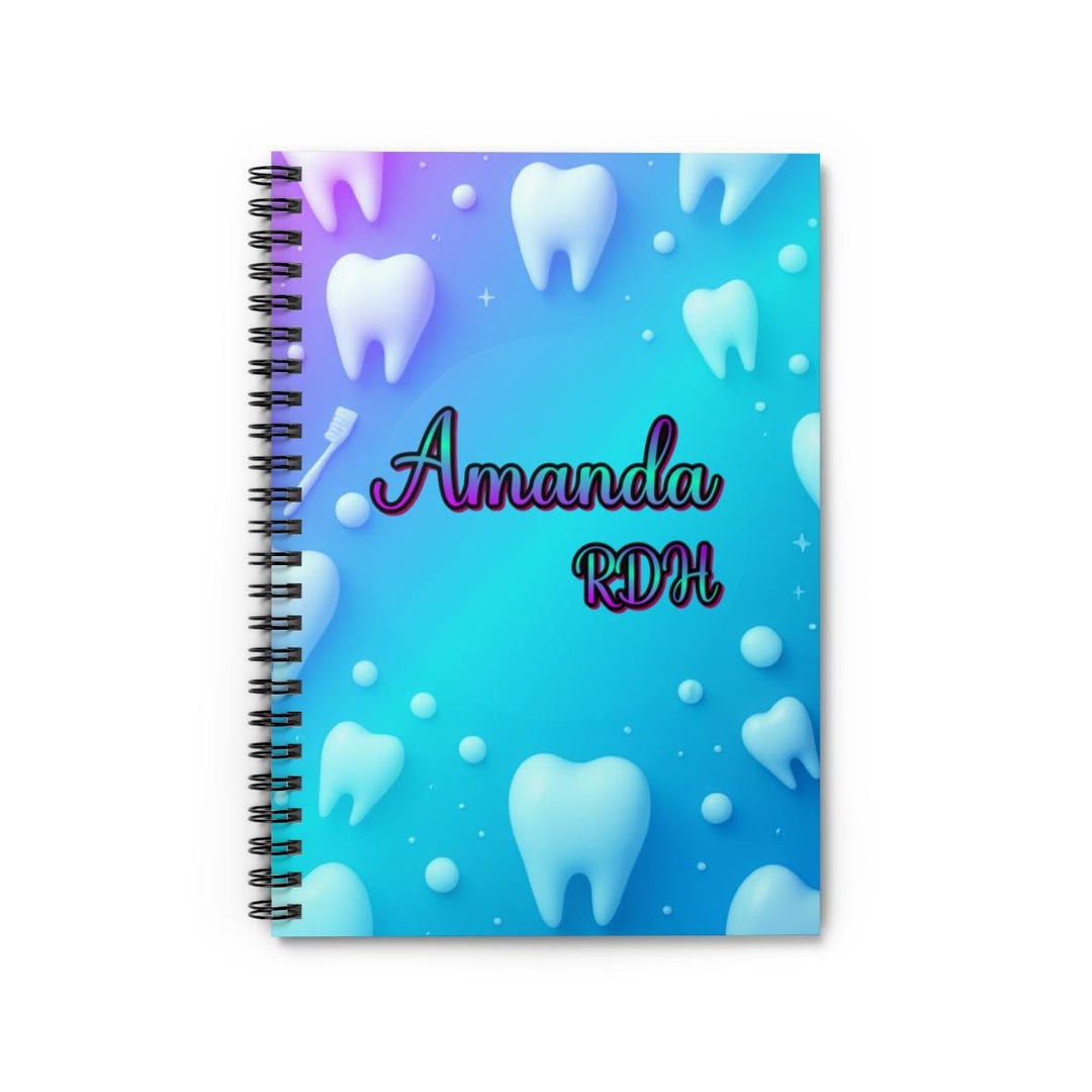 Tooth Personalized Spiral Notebook - Dental Assistant Journal - Gift ...