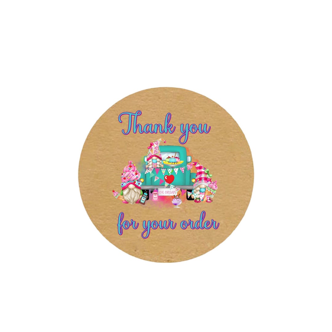 Thank You Stickers/shipping/kraft Product Packaging Sticker Label/small ...