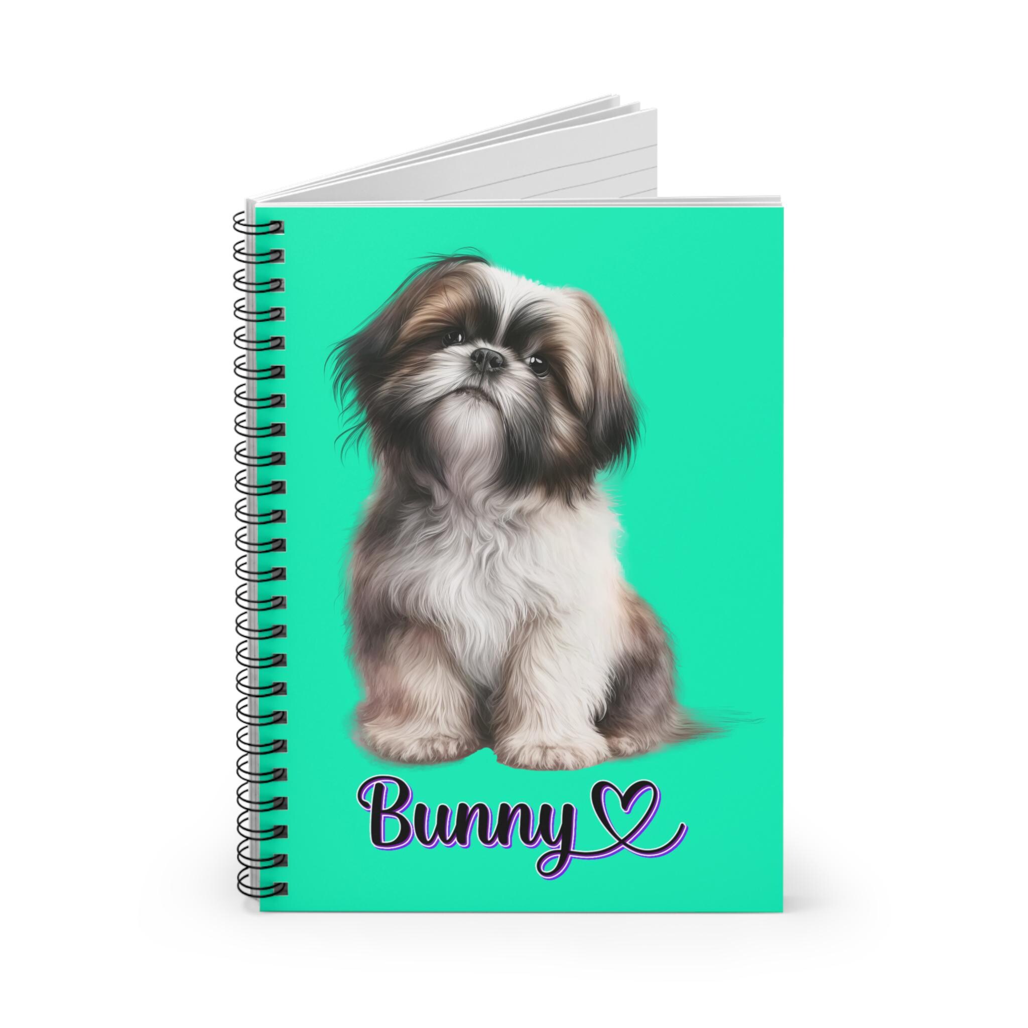 Shih Tzu Notebook Personalized Spiral Notebook, Dog Mom Personalized ...