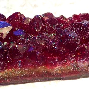 Ruby Red Geode Crystal Mineral Gemstone Rock Soap - Pomegranate Scented ...