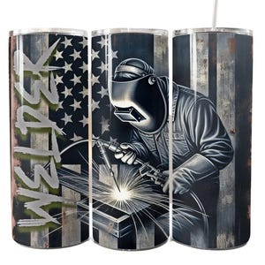 Welder Tumbler Wrap Sublimation Transfer - Ready to Press - 20 Oz ...