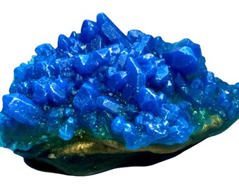 Sapphire Blue Geode Crystal Gemstone Rock Soap Vanilla Bean | Etsy