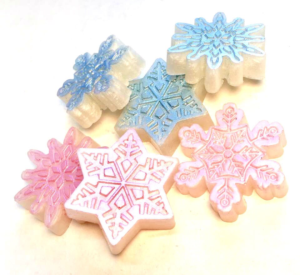 Snowflake Soap Ice Soap Winter Party Soap Gift for Mom | Etsy