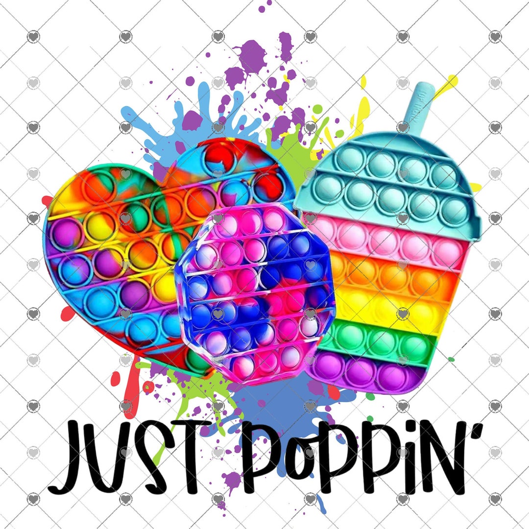 Just Poppin Sublimation Transfer, Pop Toy Sublimation, Kids Sub ...