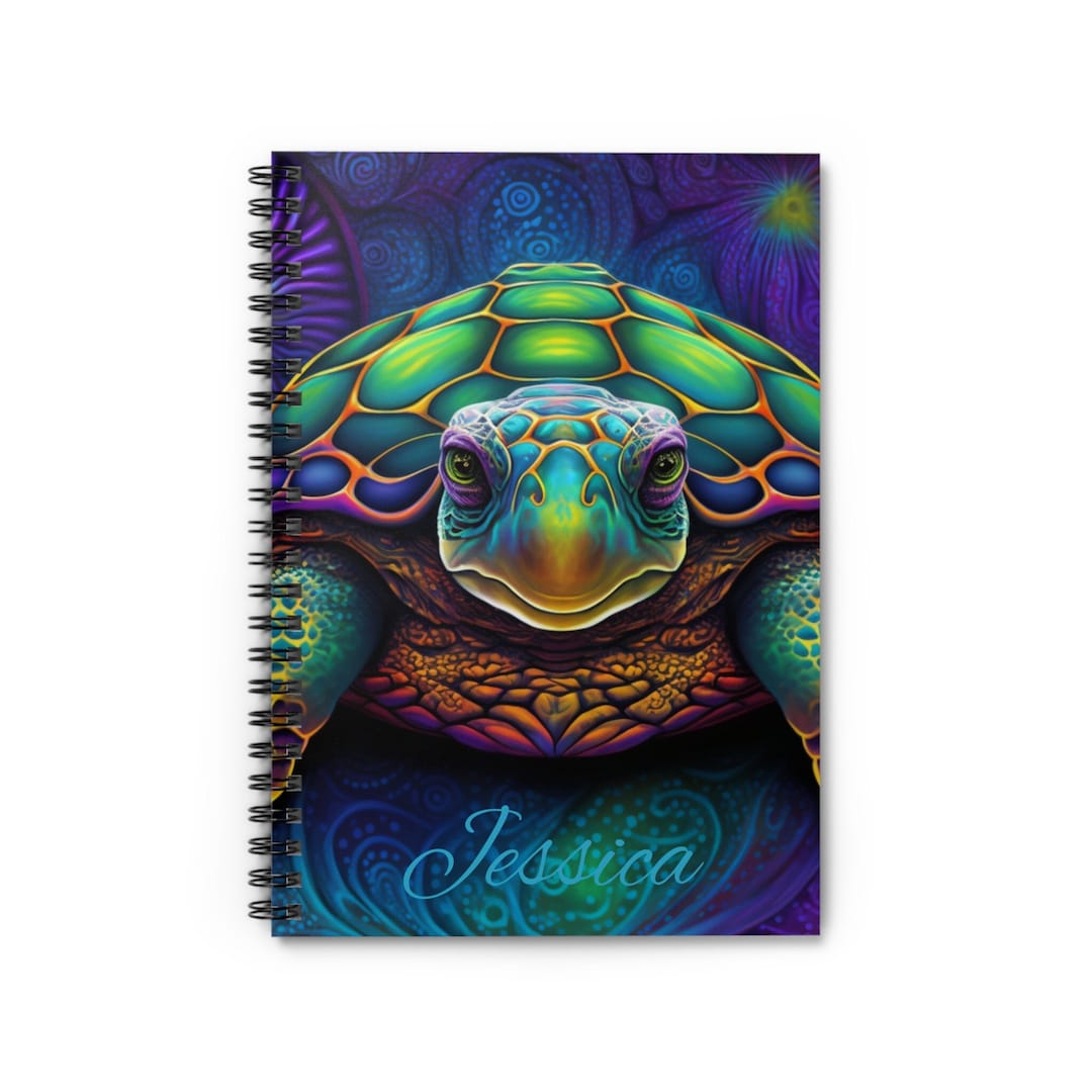 Personalized Spiral Notebook Sea Turtle - Sea Turtles Paper - Gift for ...