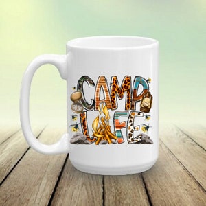 Camp Life Sublimation Transfer, Ready to Press Sublimation Image ...