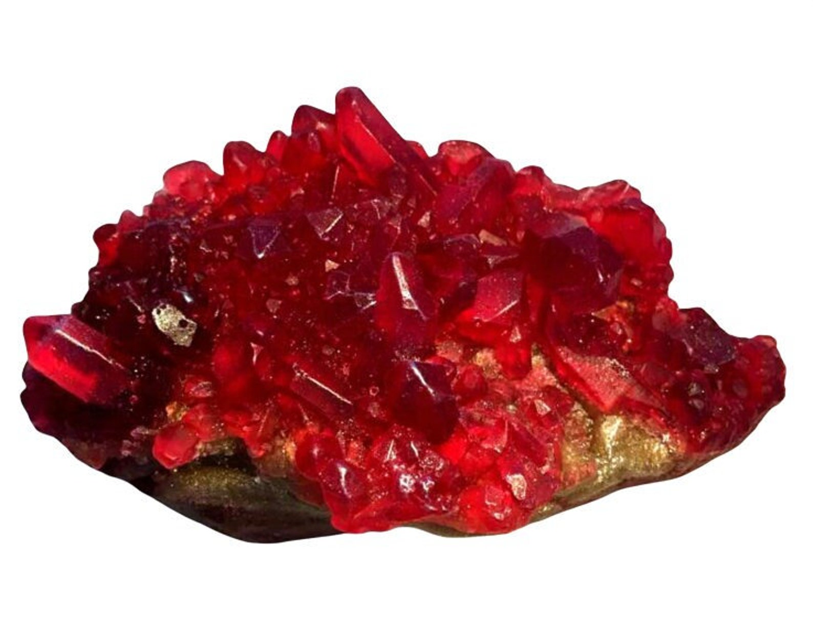 Ruby Red Geode Crystal Gemstone Rock Soap Pomegranate | Etsy