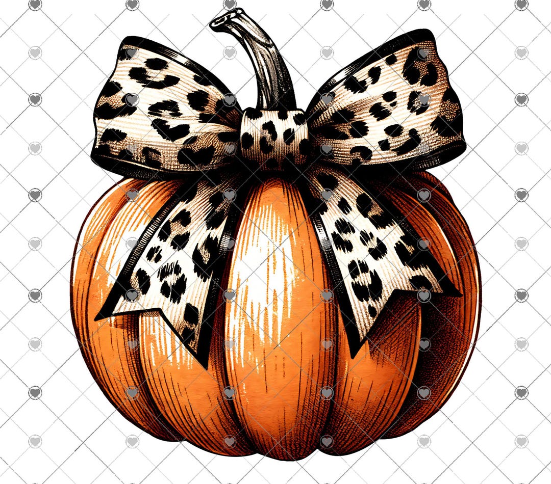 Pumpkin Sublimation Transfer Ready to Press, Leopard Pumpkins ...