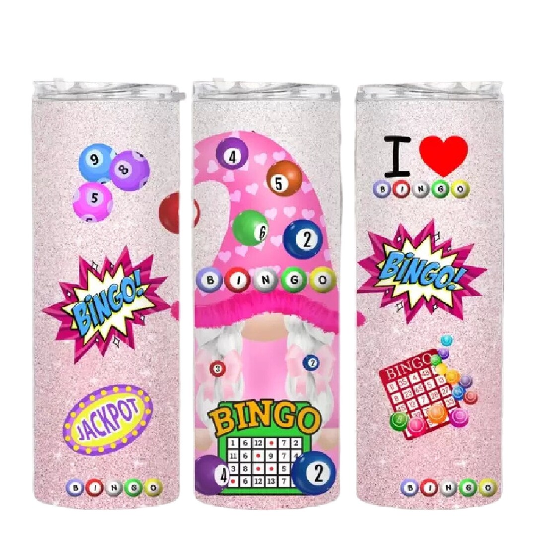 Bingo Gnomes Tumbler Sublimation Transfer, Ready to Press, 20 Oz ...