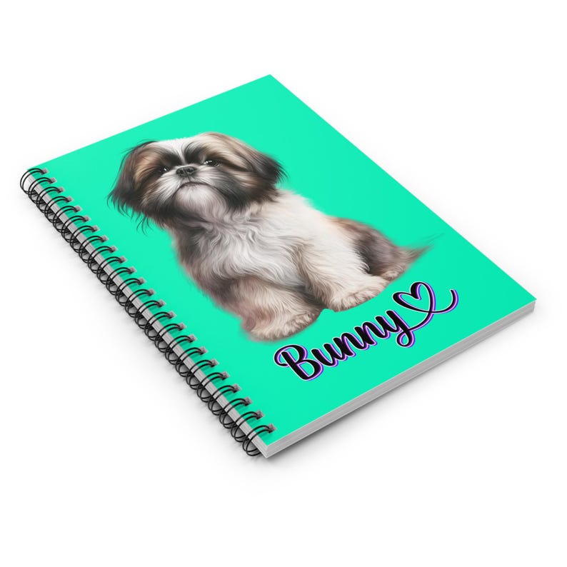 Shih Tzu Notebook Personalized Spiral Notebook, Dog Mom Personalized ...