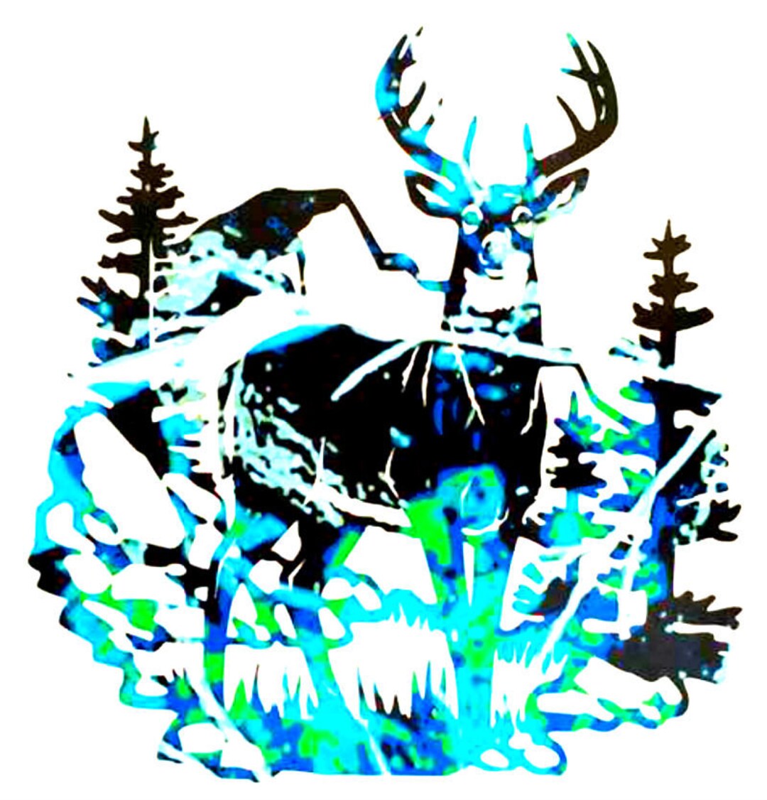 Buck Deer Decal - Elk Decal - Hunter Sticker - Nature Decal - Gift for ...