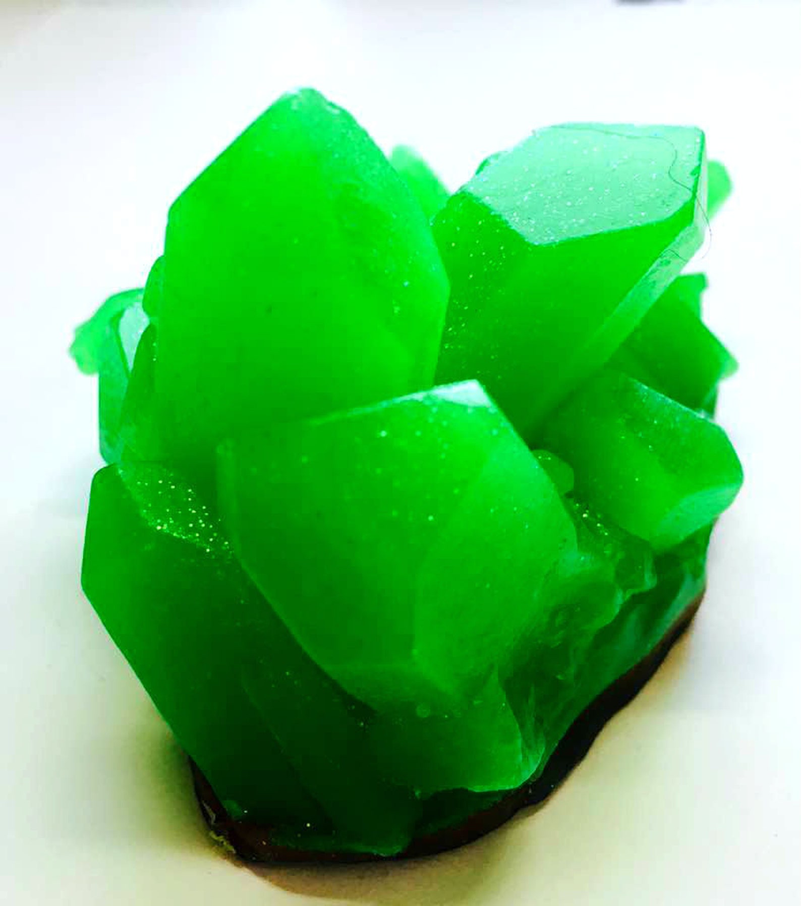 Emerald Green Geode Crystal Mineral Gemstone Rock Soap FREE - Etsy