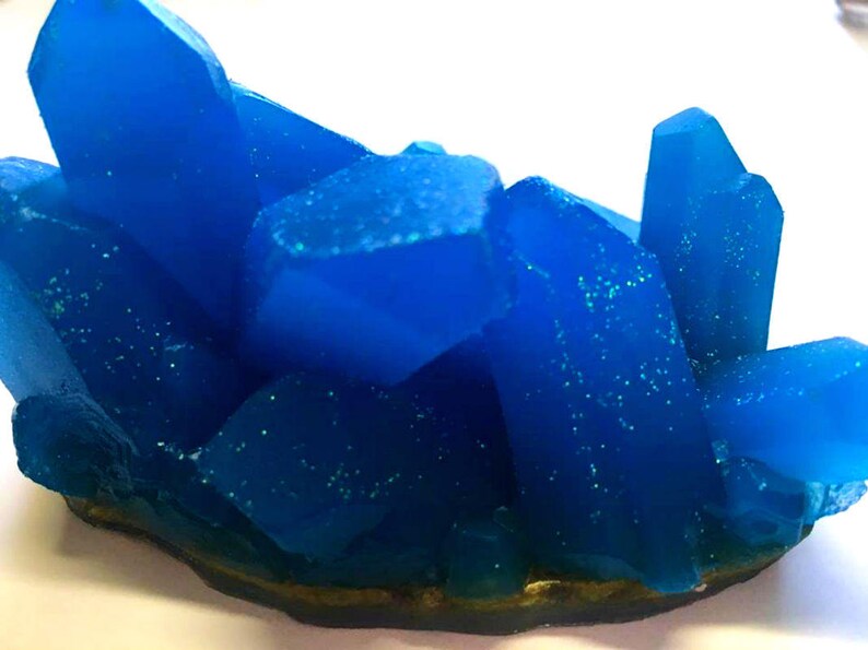 Sapphire Blue Geode Crystal Mineral Gemstone Rock Soap - Etsy