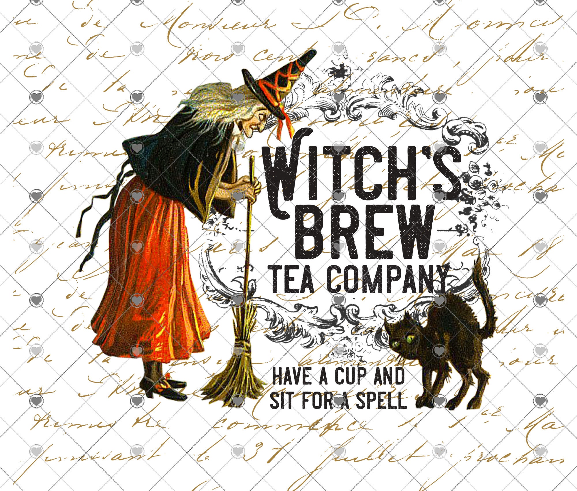 Witch's Brew Tumbler Sublimation Wrap - Ready to Press Sublimation ...
