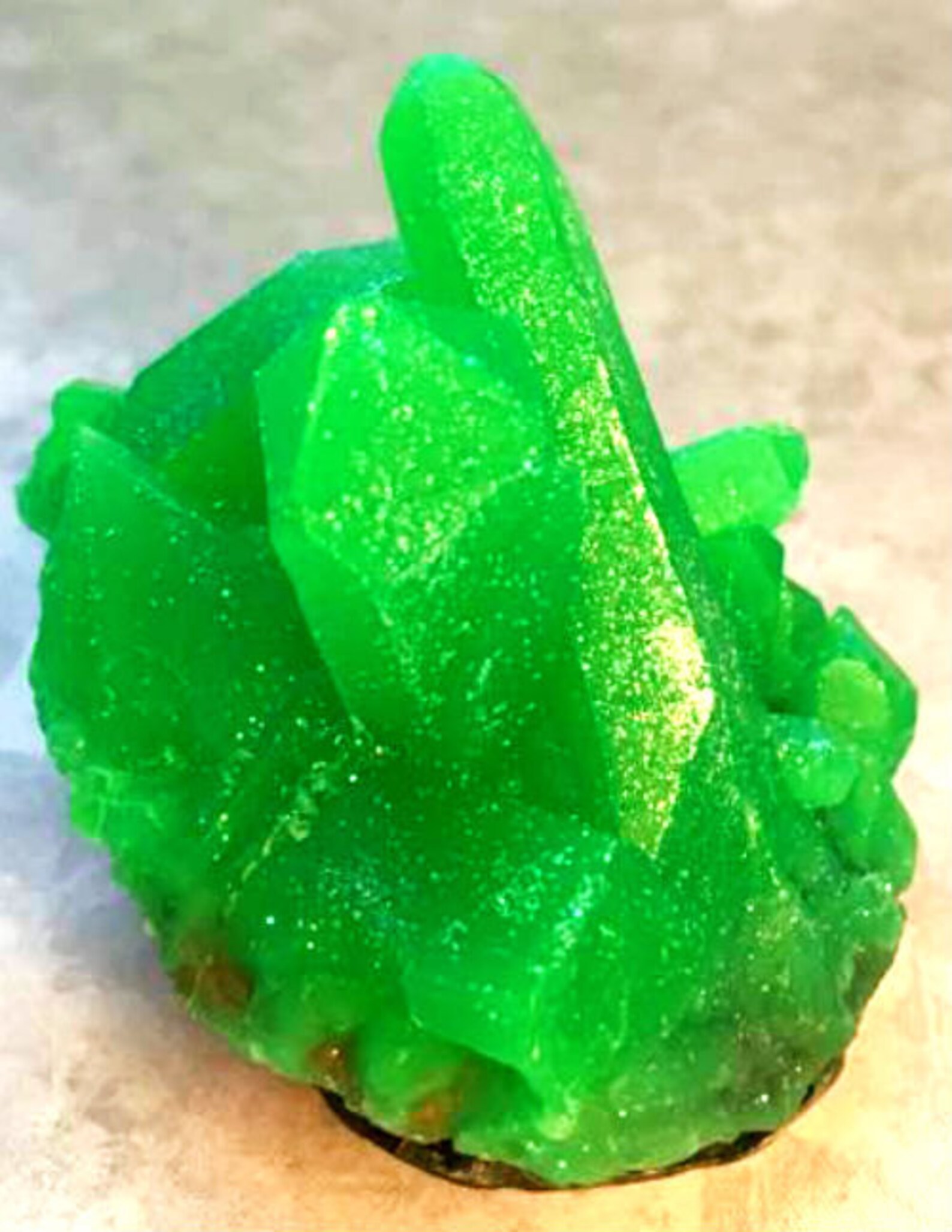 Emerald Green Geode Crystal Mineral Gemstone Soap FREE U.S. - Etsy