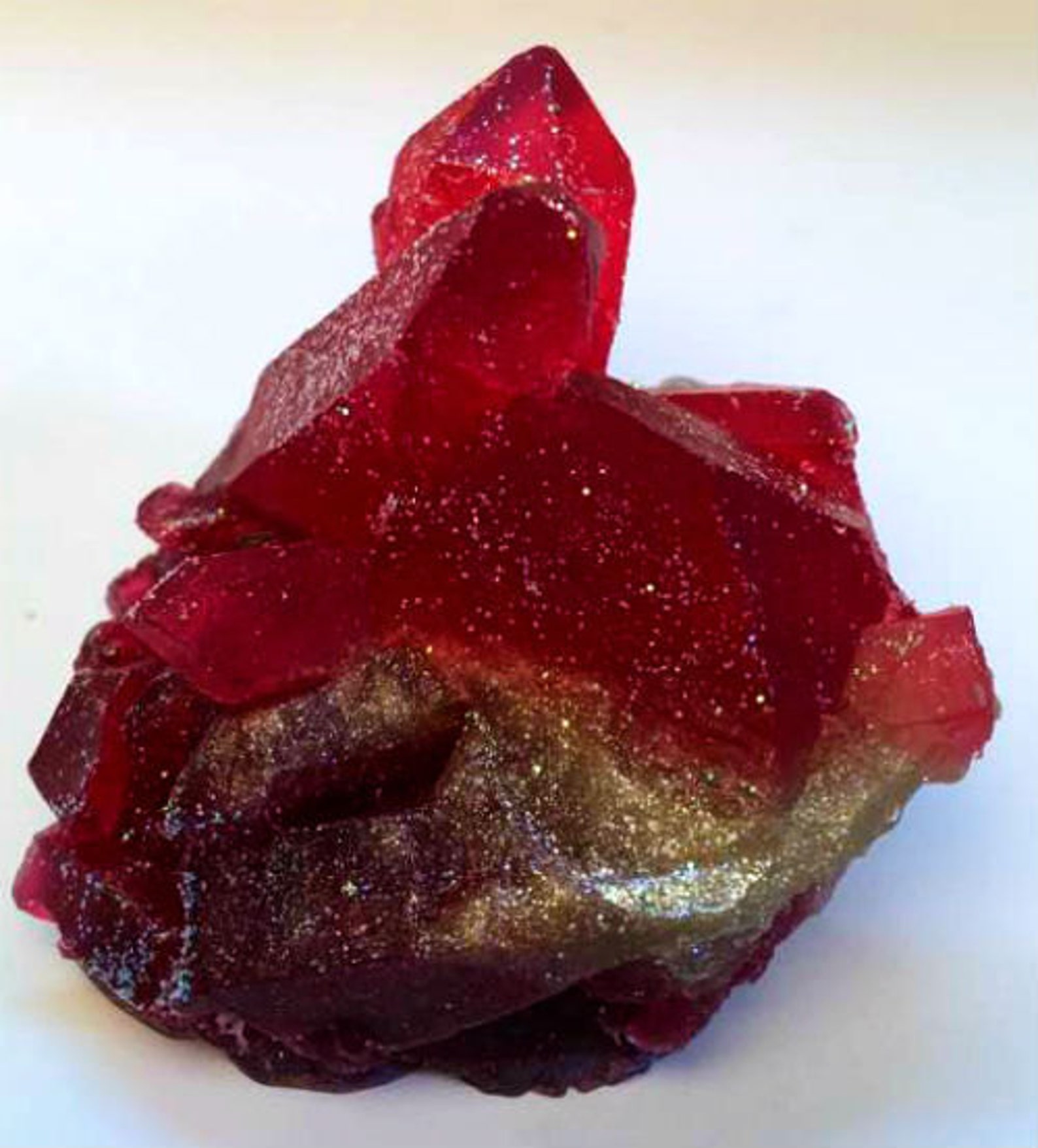 Ruby Red Geode Crystal Mineral Gemstone Rock Soap - Etsy