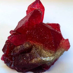 Ruby Red Geode Crystal Mineral Gemstone Rock Soap - Pomegranate Scented ...
